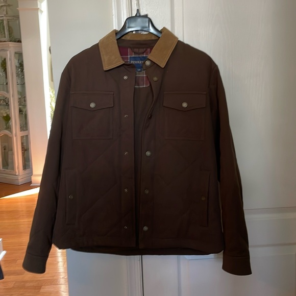 Pendleton | Jackets & Coats | Pendleton Dry Goods Whiskey Brown Canvas ...